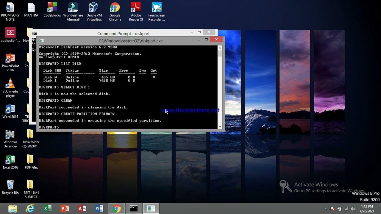 How to Create Bootable Flash Drive Using CMD - YouTube