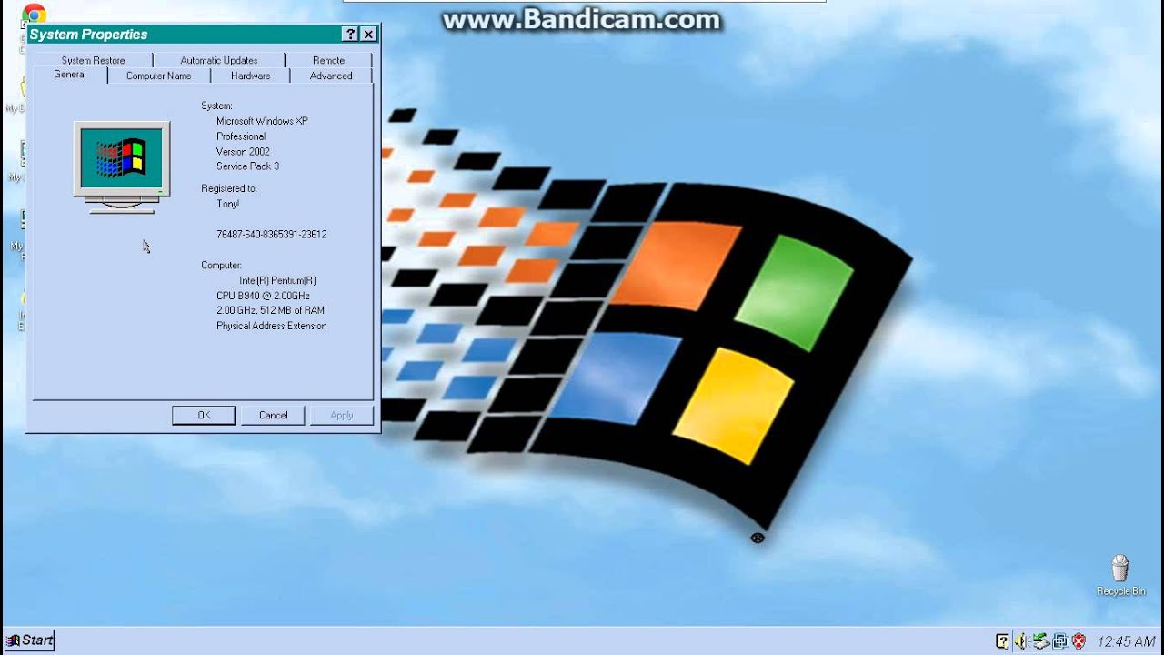 Windows XP Professional SP3 In VMware Workstation - YouTube