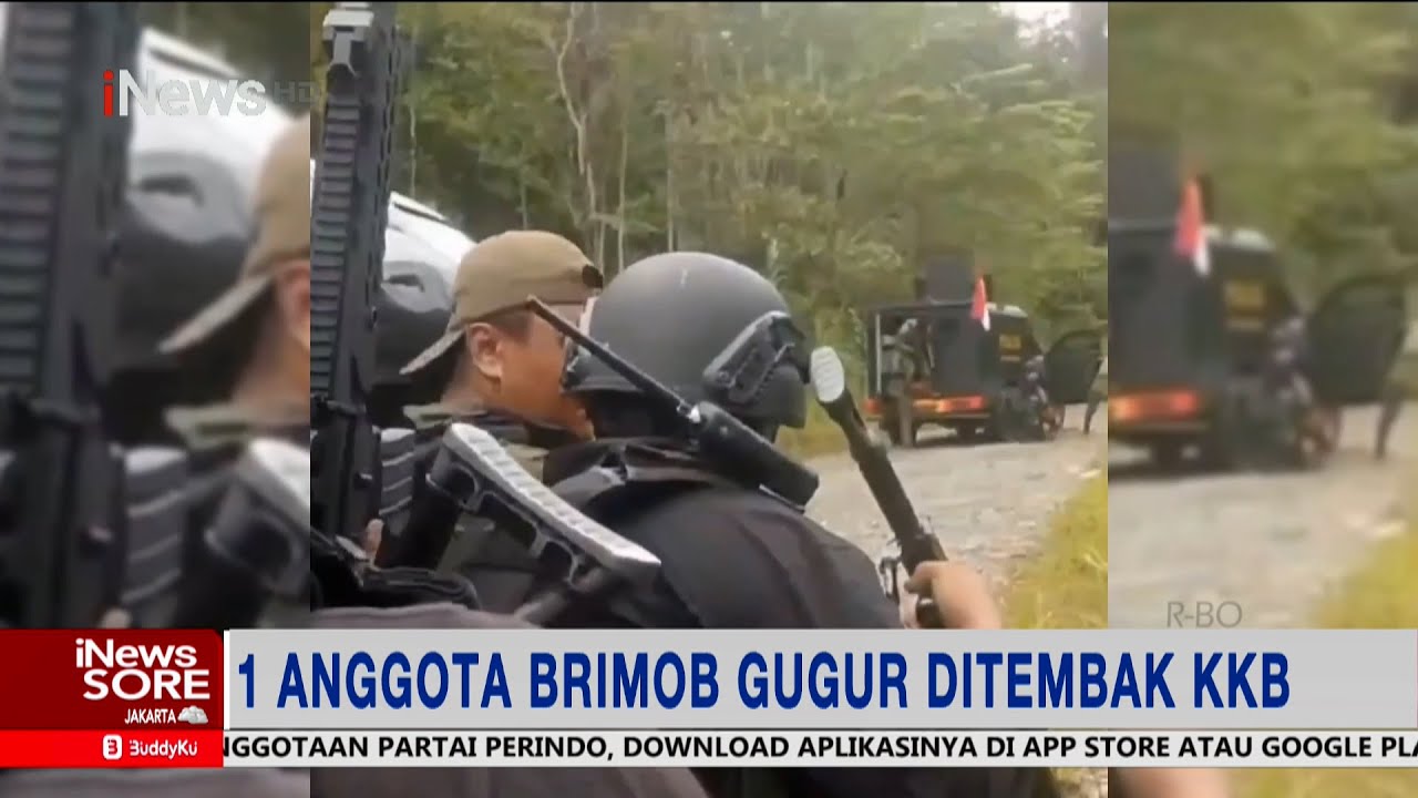Dua Anggota Brimob Tertembak saat Bentrok dengan KKB, 1 Tewas, Papua #iNewsSore 01/12 - YouTube