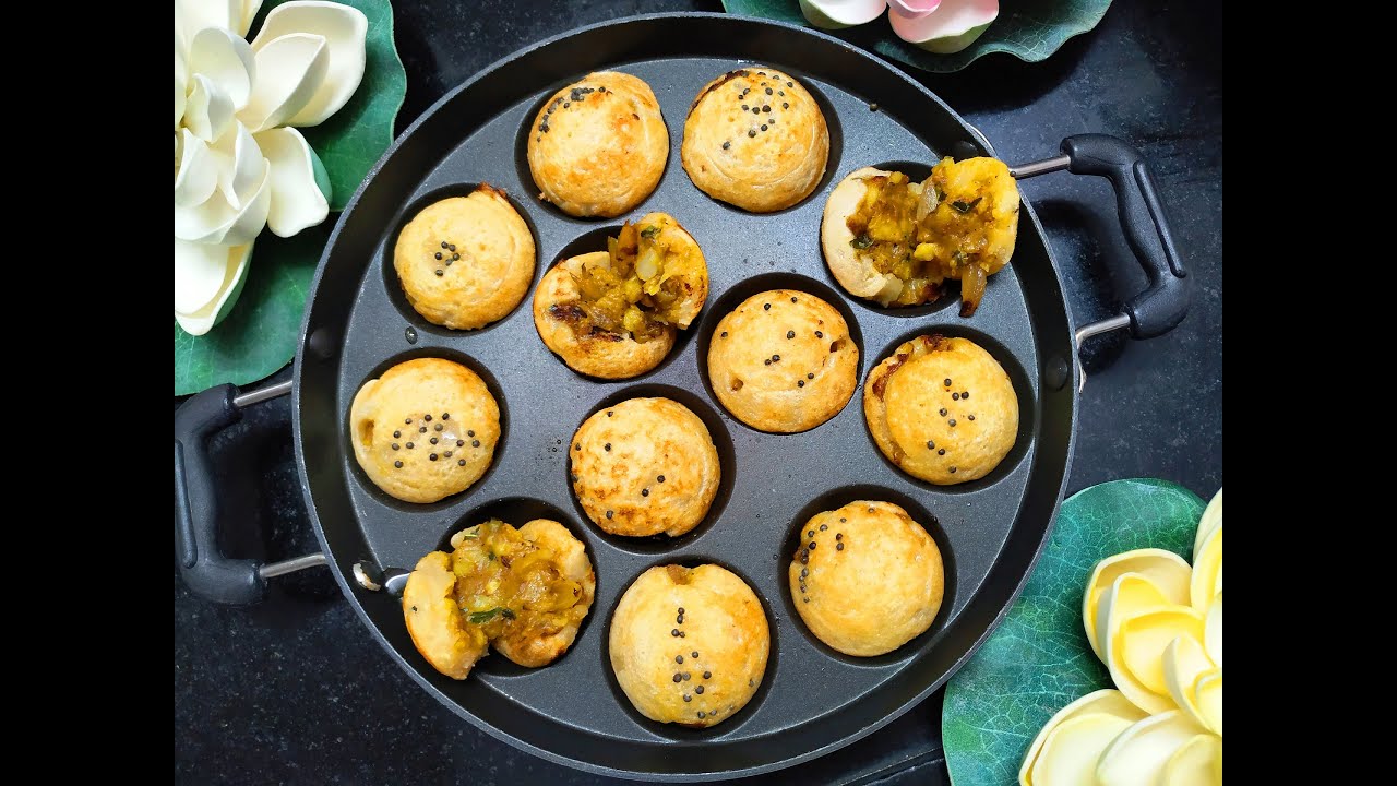 Stuffed Sooji Appe | भरवां अप्पे | Instant Suji Appe | Quick Breakfast ...