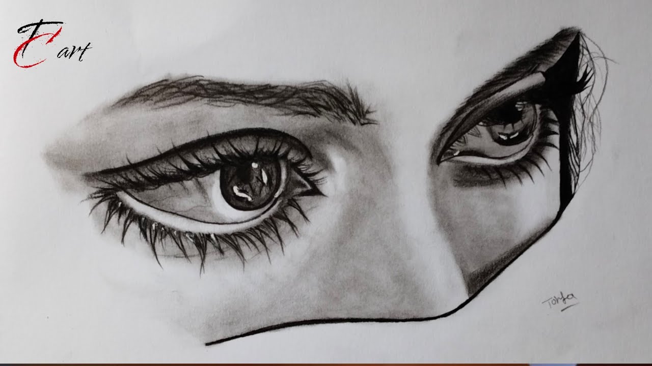 Emotions Beautifully Captured through || How To Draw Realistic Eyes ...