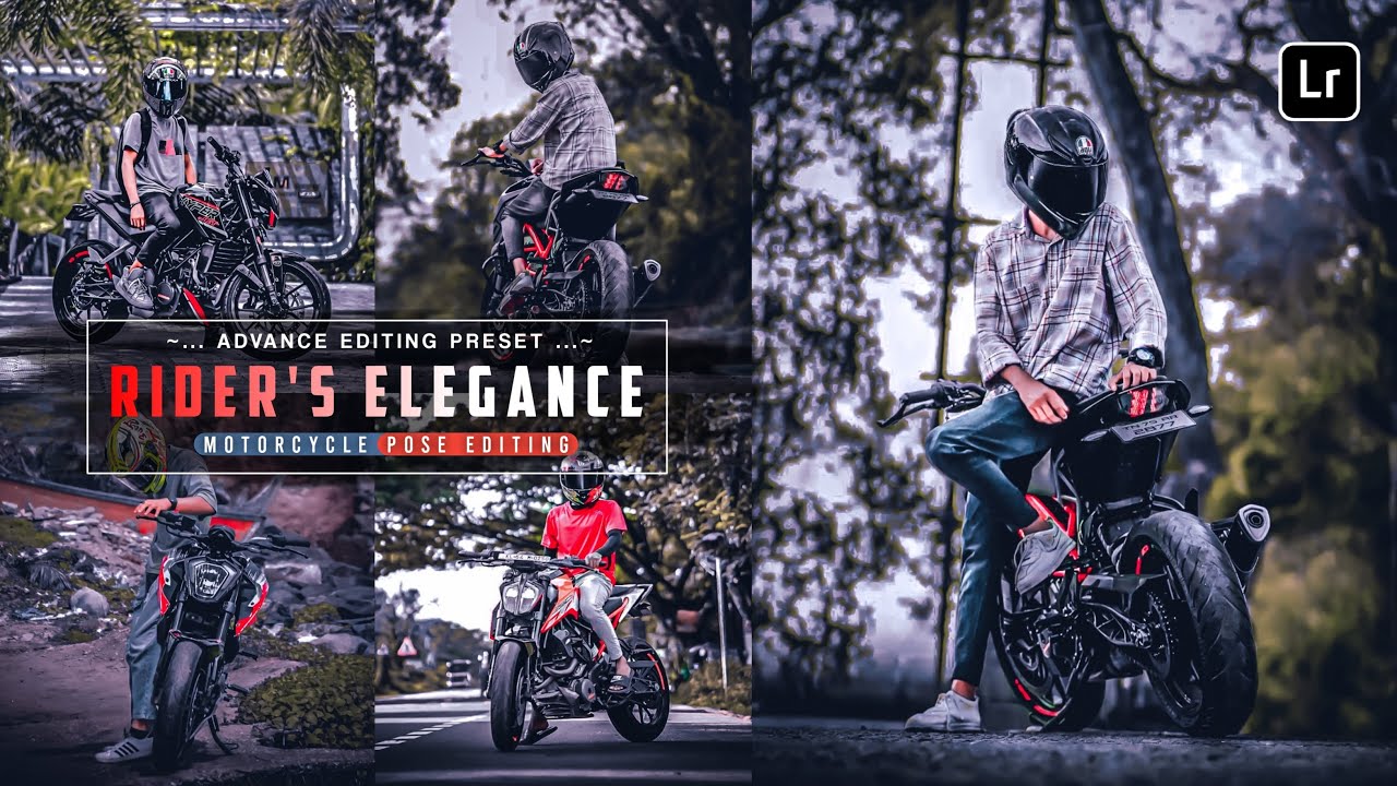 Rider's Elegance: Motorcycle Pose Editing for Stunning Shots - Biker ...