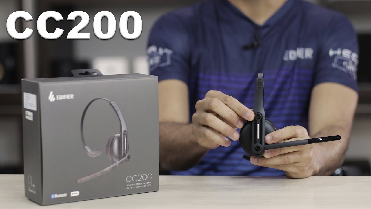 HEADSET BLUETOOTH PROFISSIONAL EDIFIER CC200 - YouTube