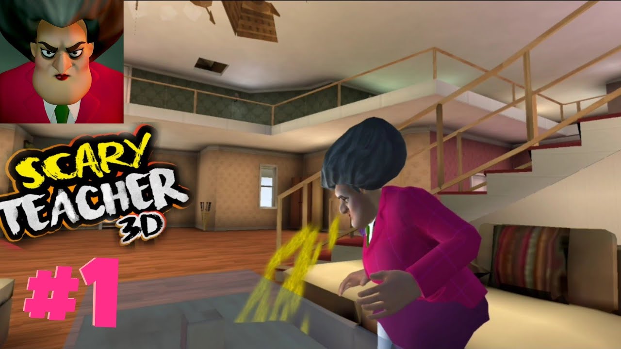 Miss T, Scary Teacher Scary Teacher 3D Gameplay Android iOS part 1 ...
