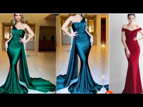 💞 Letast Satin Gown design 😍 !!Long Satin Gown Collection !!stitch#gown ...