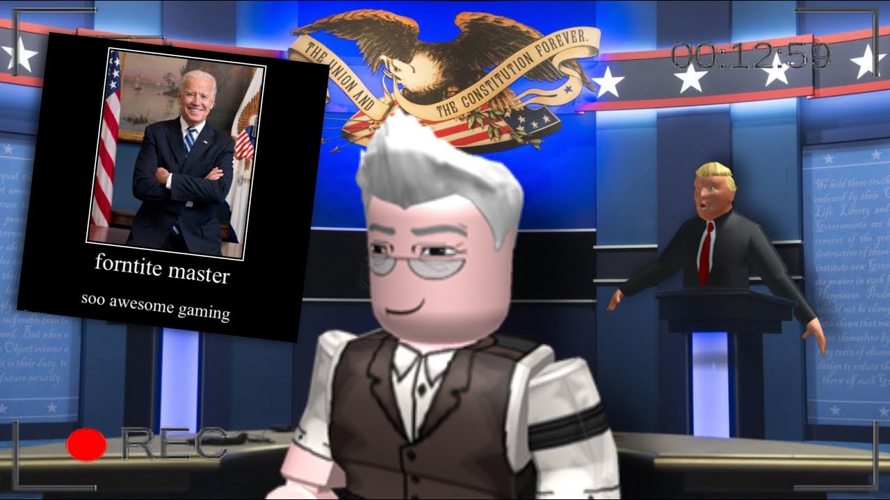 2020 presidential debate basically (also in roblox for some reason ...
