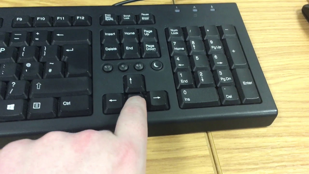 How to press the down arrow key on a keyboard - YouTube