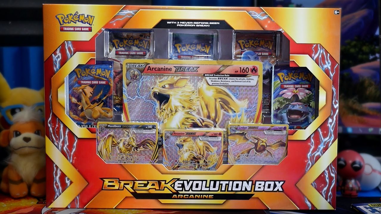 Pokémon Arcanine BREAK Evolution Box Opening!! - YouTube