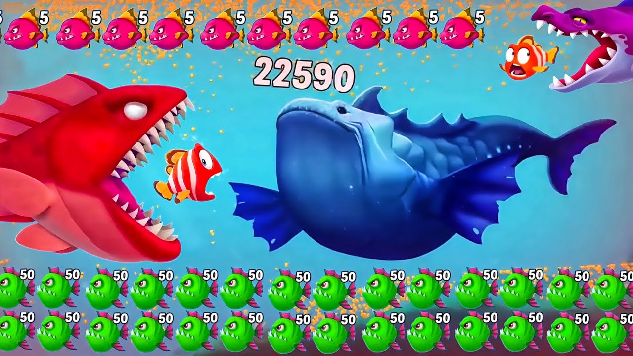 Fishdom 🐟 Monster Shark Extreme Attack 🔥 Fish Rescue from Monster Shark ...