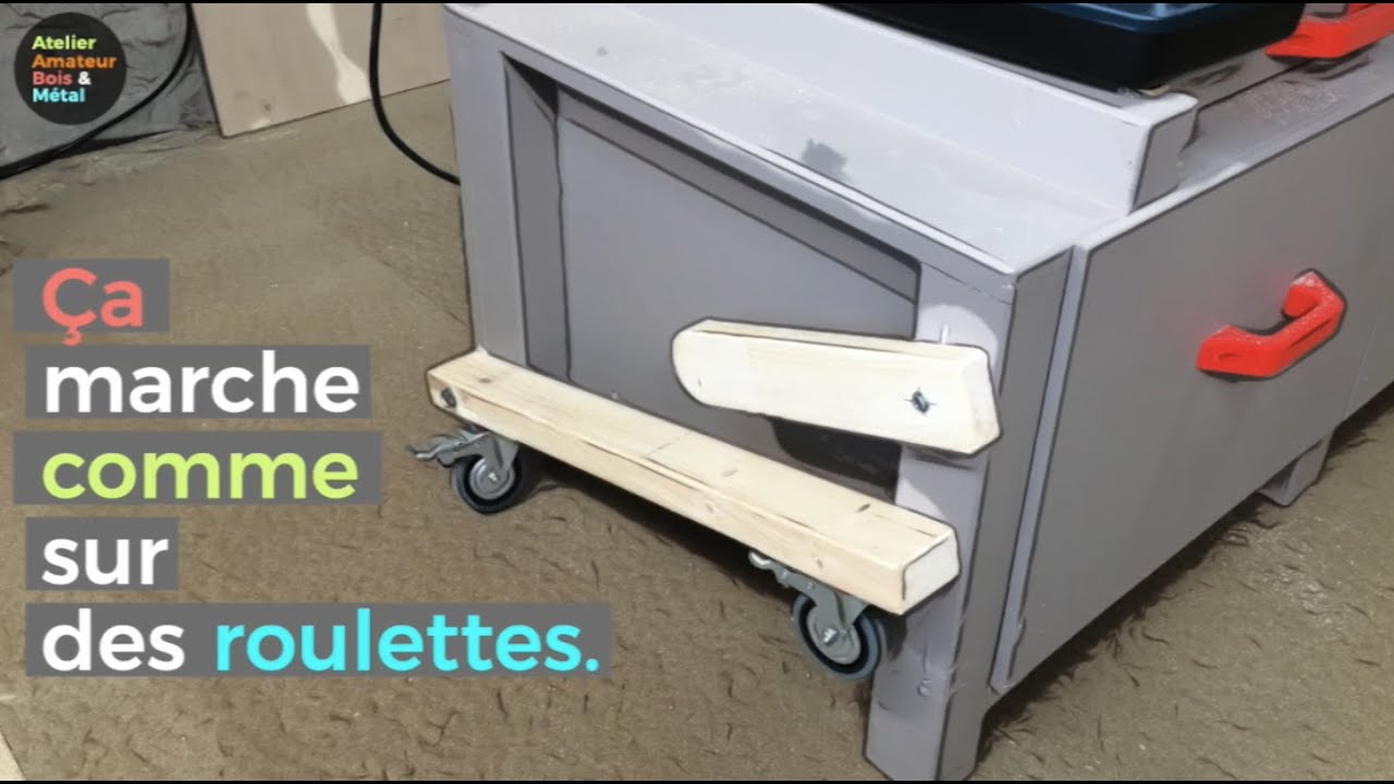 Un système simple de roues rétractables à levier. - YouTube