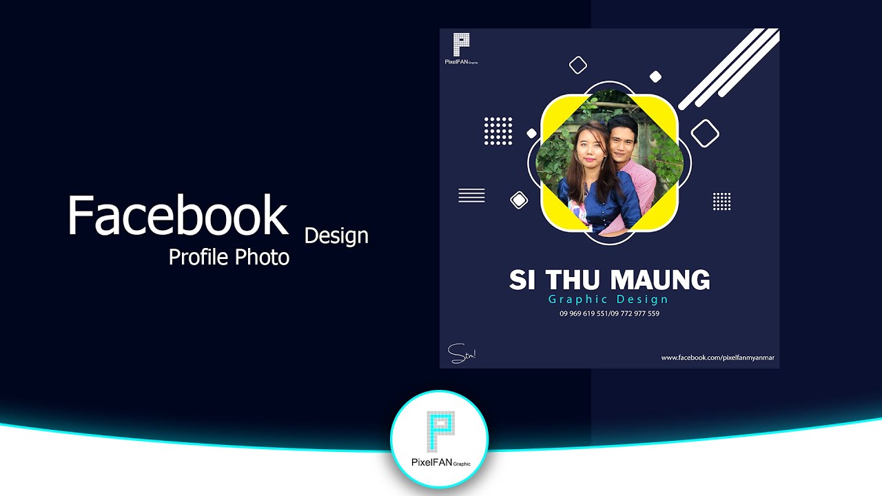 How to make facebook profile photo in illustrator. - YouTube