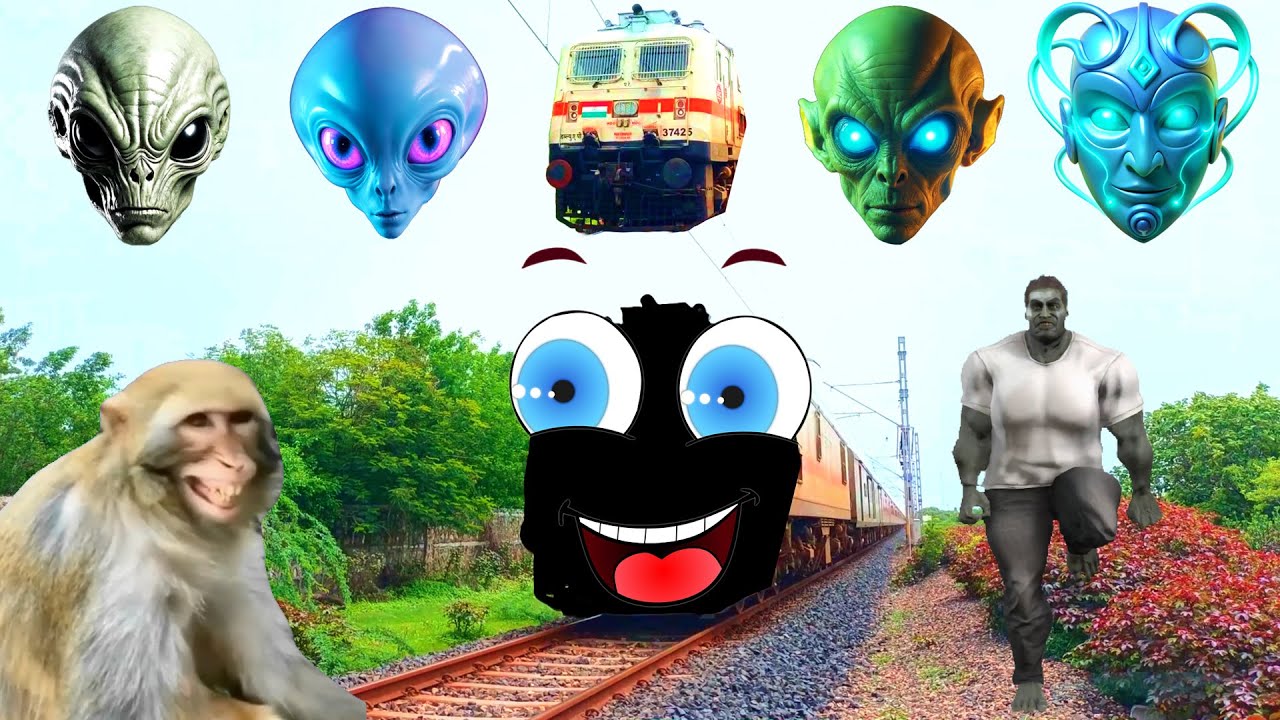 Amazing aliens train very horror face video | aliens funny videos ...