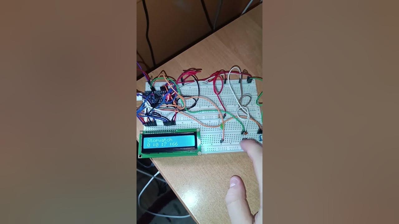 ATmega328P STOPWATCH in bare metal C with Microchip Studio. - YouTube