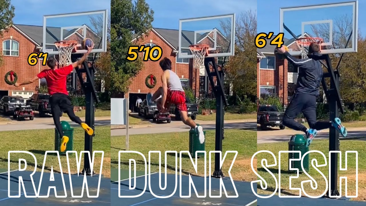 RAW DUNKS from 3 BOUNCY MFS || Dunks, Low Rim, 1v1s || Andy Behle - YouTube