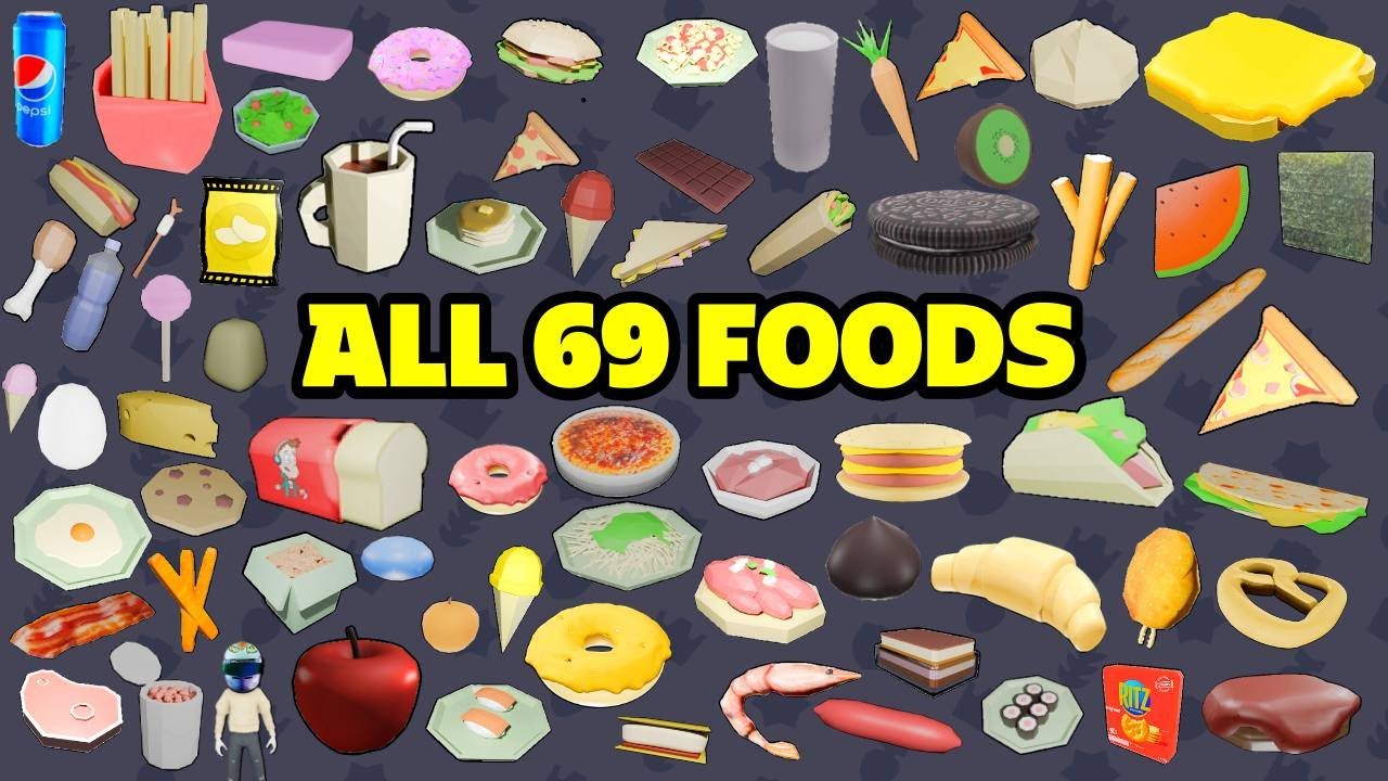 [ ALL 69 ] Find The Foods 🤟 Hot To Get All 69 FOODS ! #roblox #FOOD ...