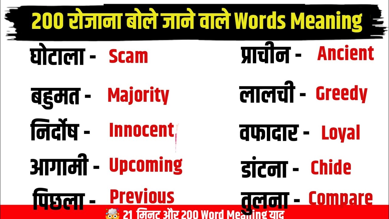 200 Daily Use English Words | English Speaking Practice | Improve Your ...