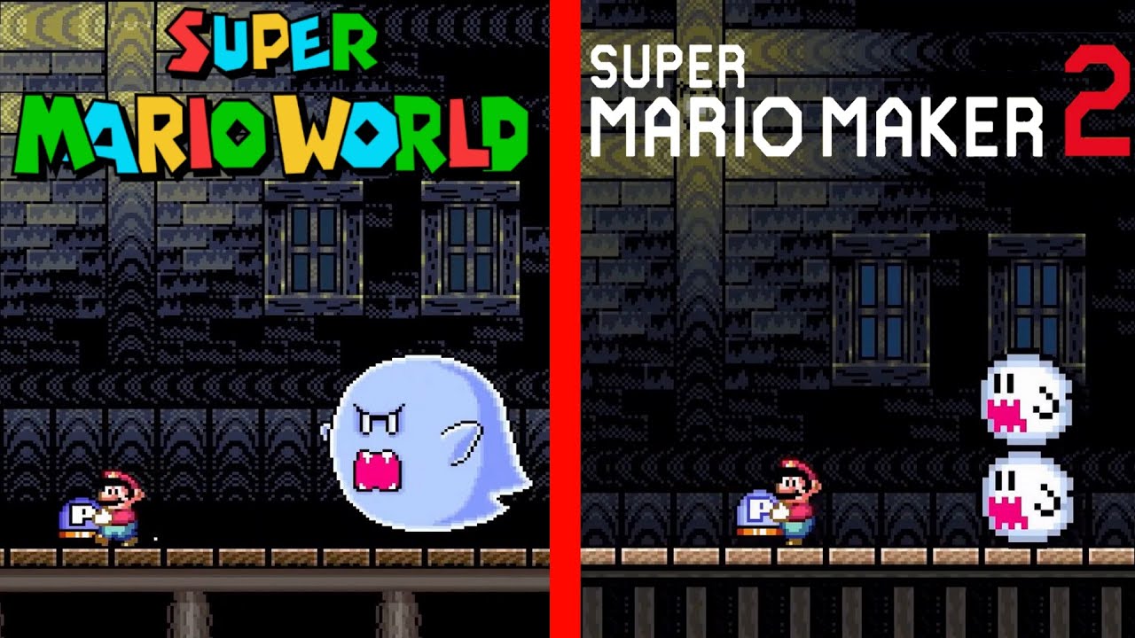 Recreating Super Mario World's Donut Secret Ghost House in Super Mario ...