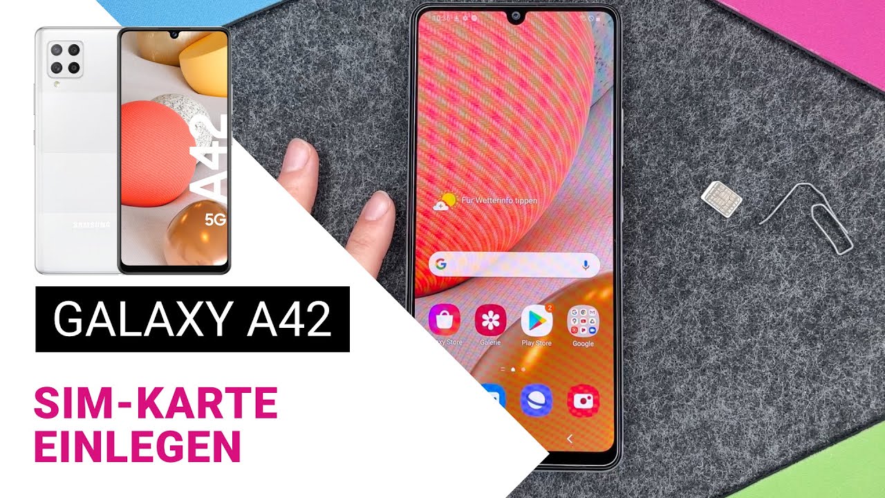 SAMSUNG Galaxy A42 - SIM Karte einlegen • 🂠 • 📲 • 📡 • - YouTube