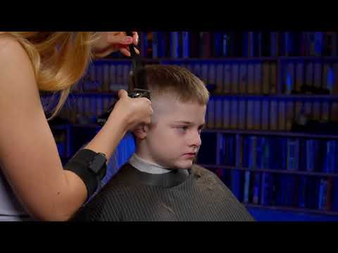 ✂️(ASMR) A gorgeous hairstyle for a boy from Yana's barber #asmr #barber #haircut