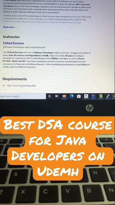 Best Data structures and Algorithms course on Udemy - YouTube
