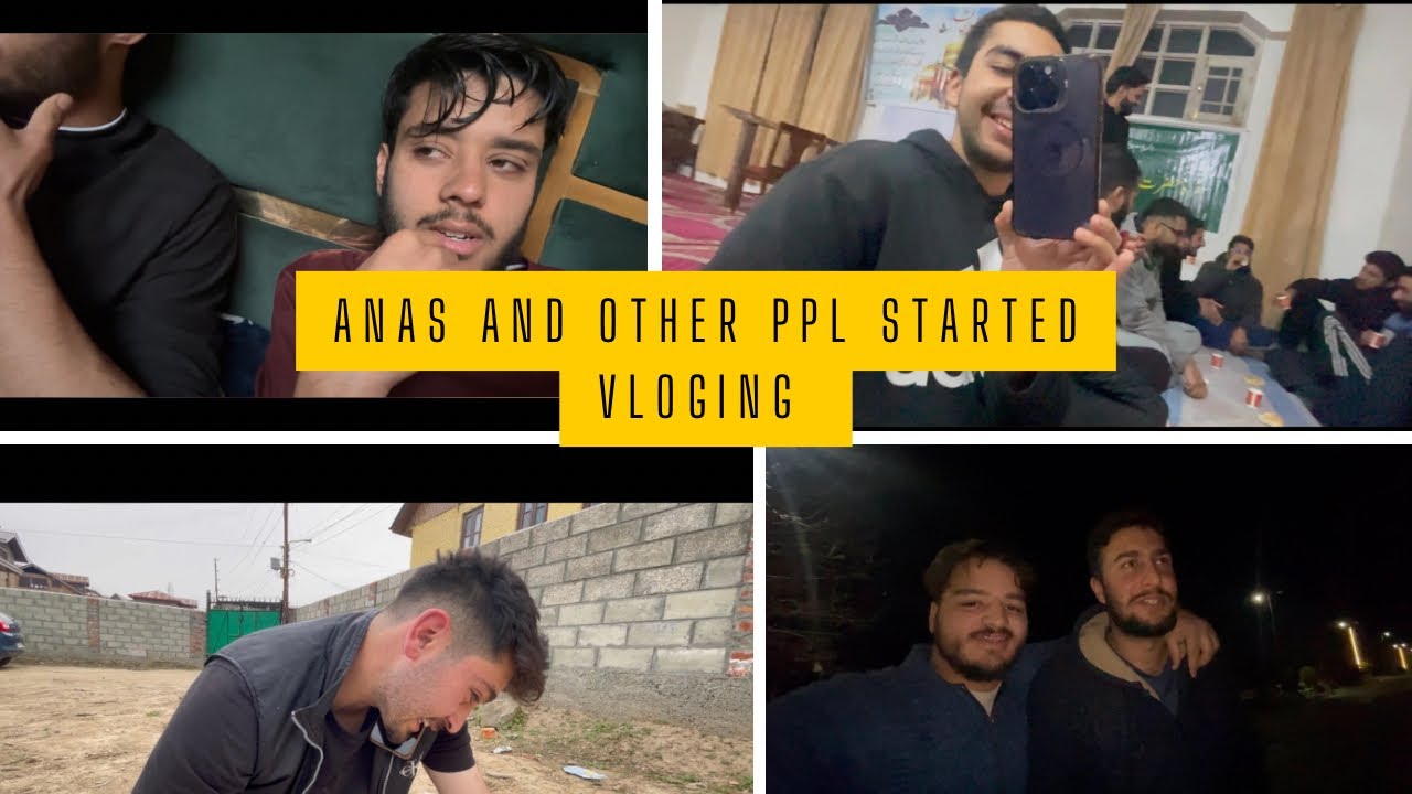 ANAS AND OTHER PPL STARTED VLOGING ll ANAS STARTED VLOG ll GIVEAWAY TO ...