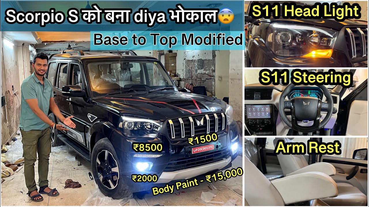 Scorpio S को बना diya भोकल 😱 Scorpio Classic Base to Top Modify🔥 ...
