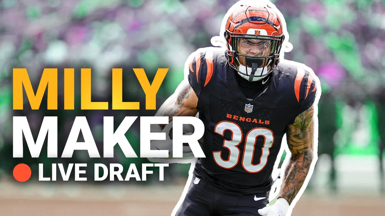 Fantasy Football Best Ball Live Draft | DraftKings Milly Maker - YouTube