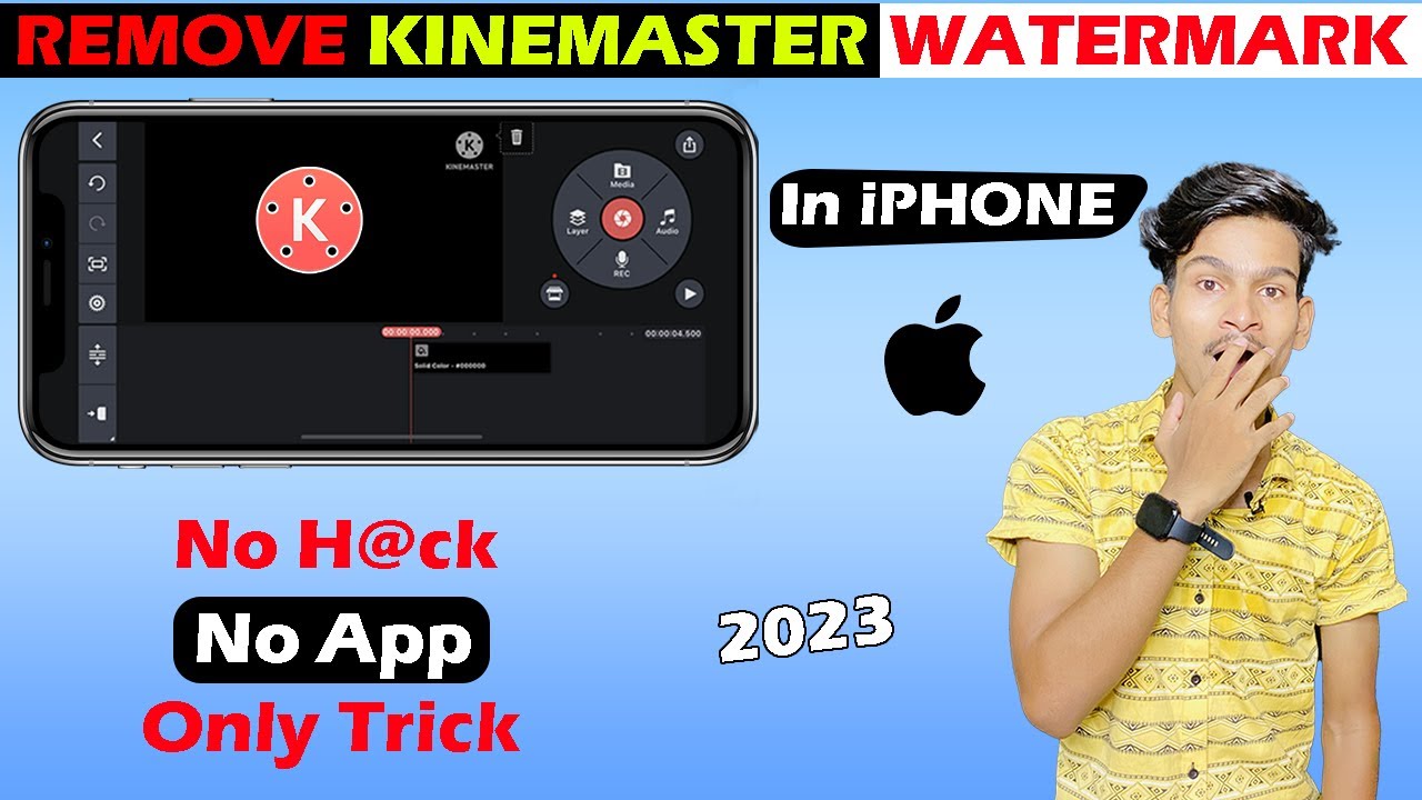 No H@ck 😲 Remove Kinemaster Watermark in iphone 2023 || Remove ...