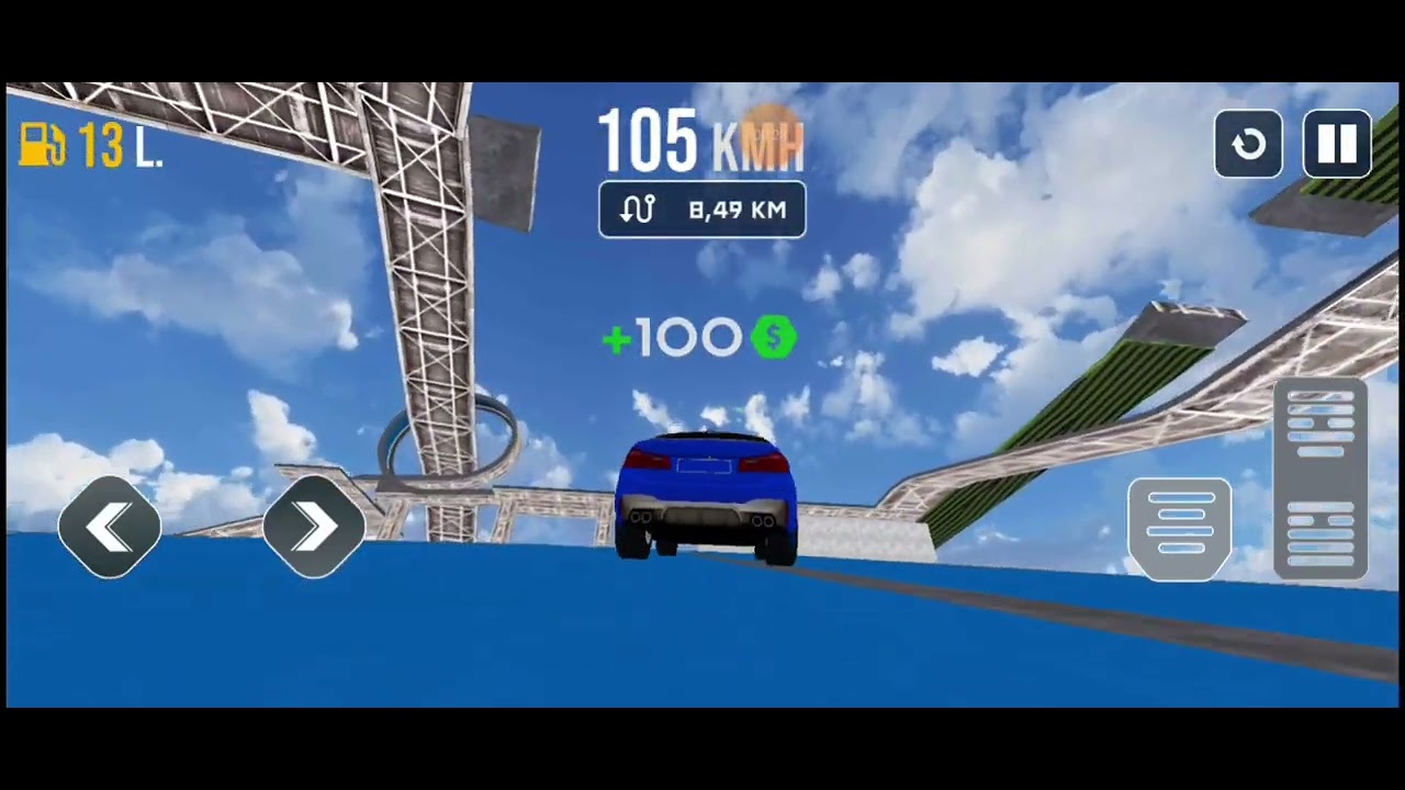 Crazy stunt car driving performance simulator Android games - YouTube