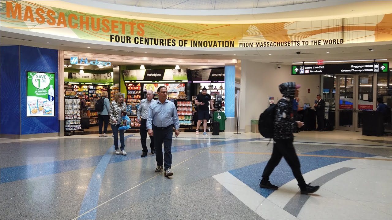 ️ Terminal C at Boston Logan International Airport (BOS), May 2022 [4K ...