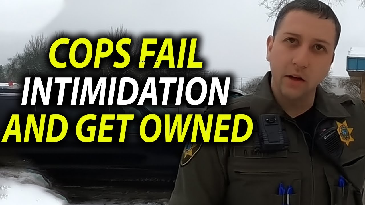 Idiot Cops Try Intimidation but Get OWNED & Dismissed! First Amendment ...
