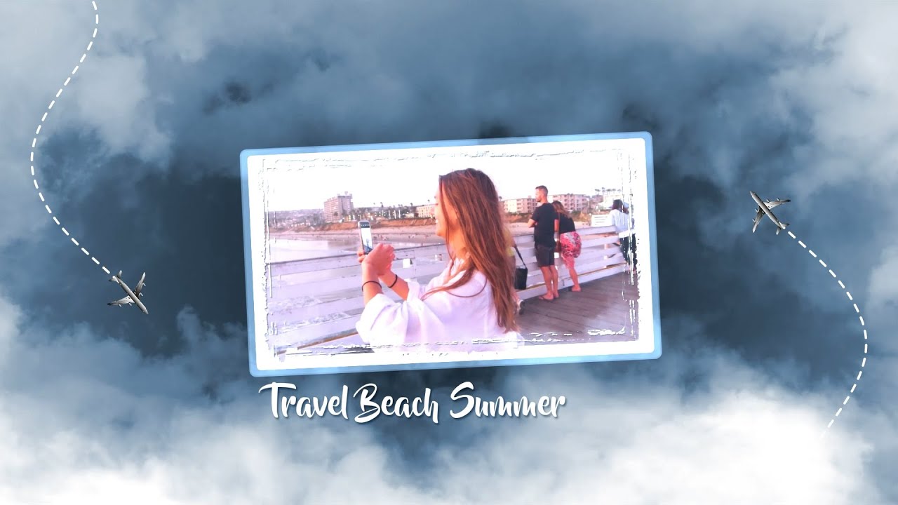 Summer Beach Escapades Slideshow in After Effects Tutorial #travelvlogs ...
