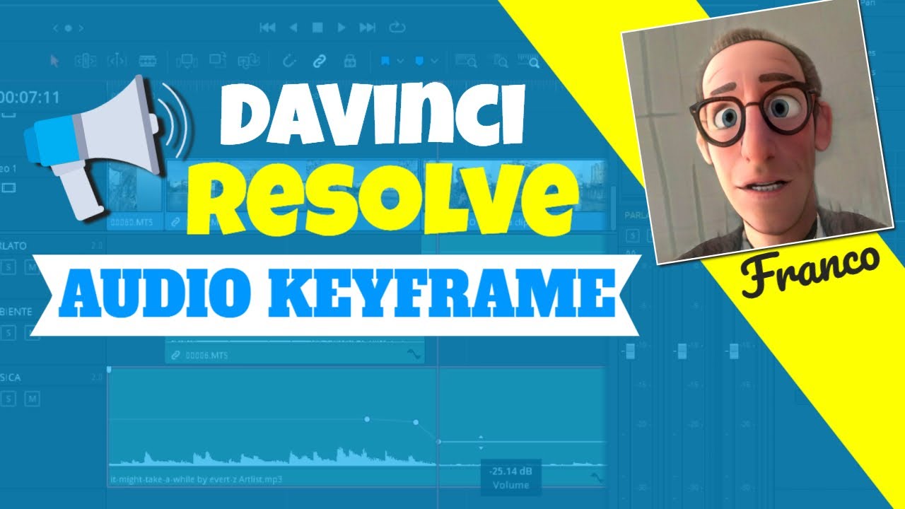 DaVinci Resolve KeyFrame audio e molto altro - YouTube