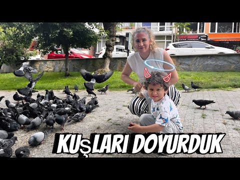 KUŞLARI DANS ETTİRDİK | KUŞLAR ÜSTÜMÜZE 💩 YAPTI😱 | AYAZ VE DOĞU KUŞLARDAN KORKTU @ozlemk