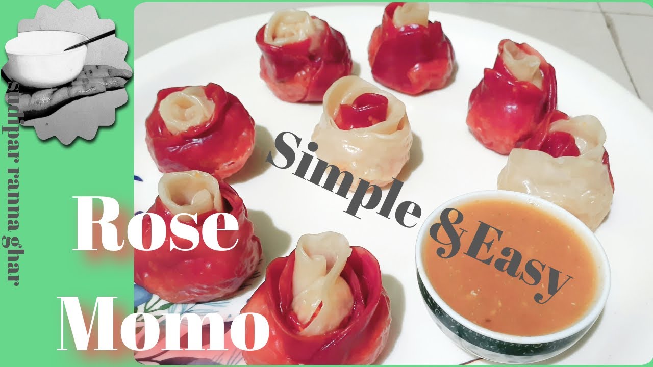 Rose Momos | Veg momos|| How to make rose Momo| Simple and Easy way ...