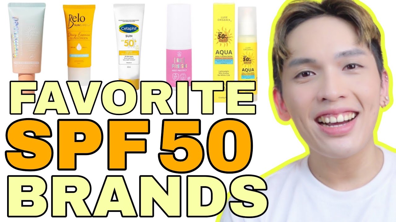 MY TOP 5 RECOMMENDED SUNSCREEN BRANDS WITH SPF 50! SIR LAWRENCE - YouTube