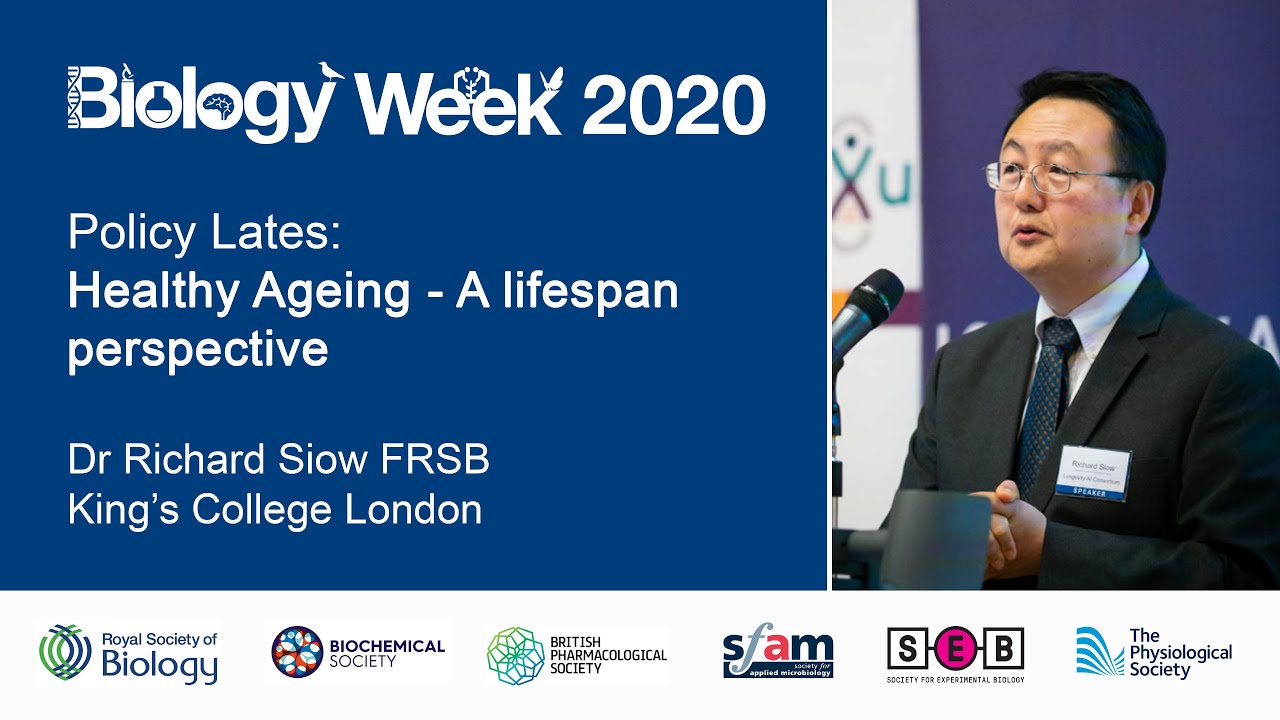 Dr Richard Siow | Healthy Ageing | Policy Lates 2020 | Royal Society of ...