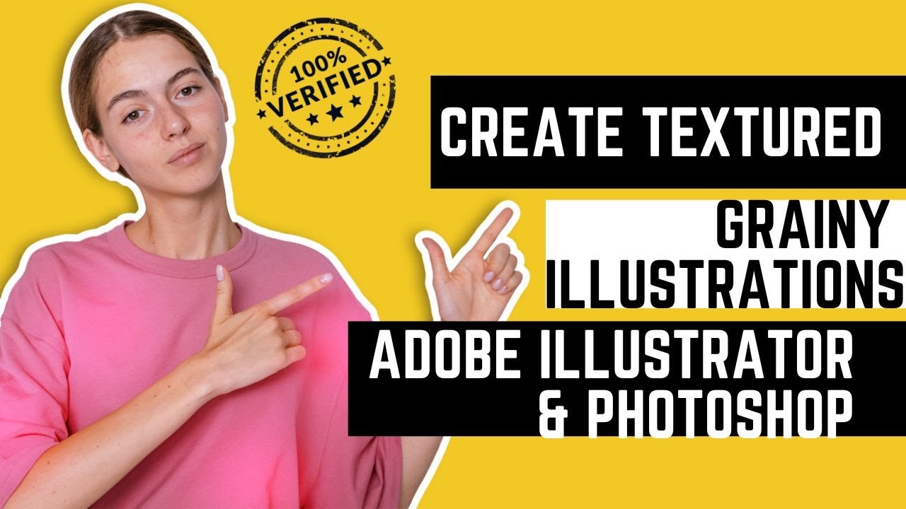 How to Create Textured, Grainy Illustrations with Adobe Illustrator & Photoshop - YouTube