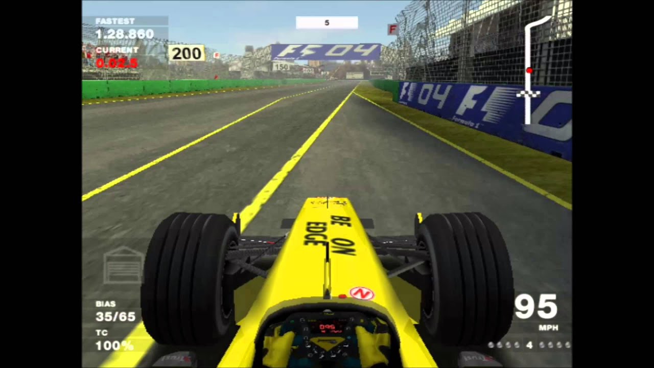 PS2 Classic - Formula 1 2004 - Career Australia first practice - YouTube