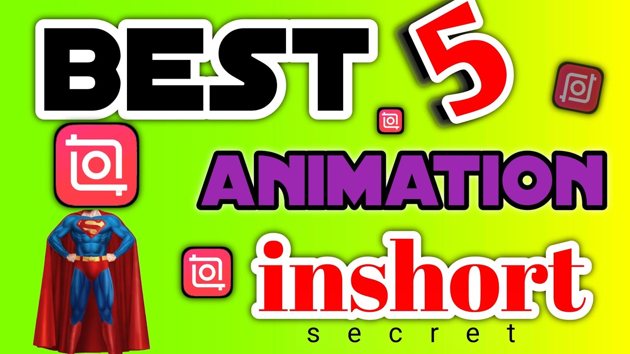 🚨inshot ka 5 best animation || inshot app me animation kaise banaye ...