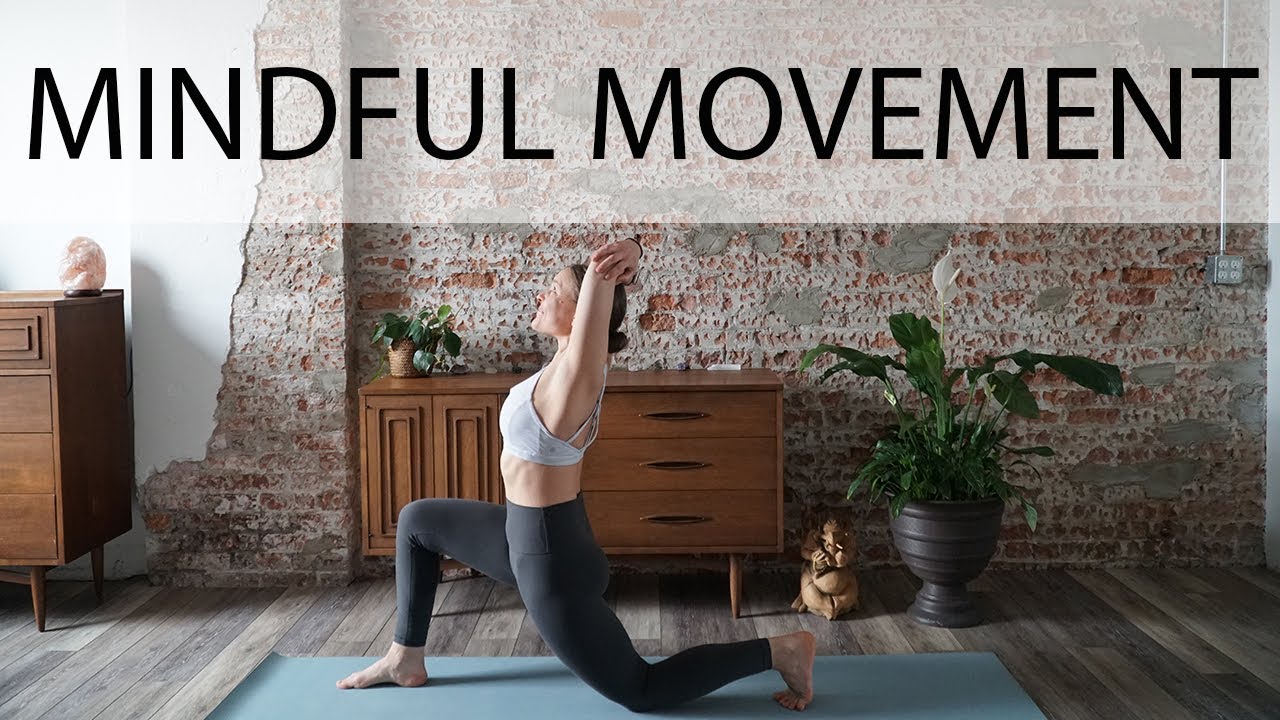 Yoga Class Focusing on Moving Mindfully - YouTube