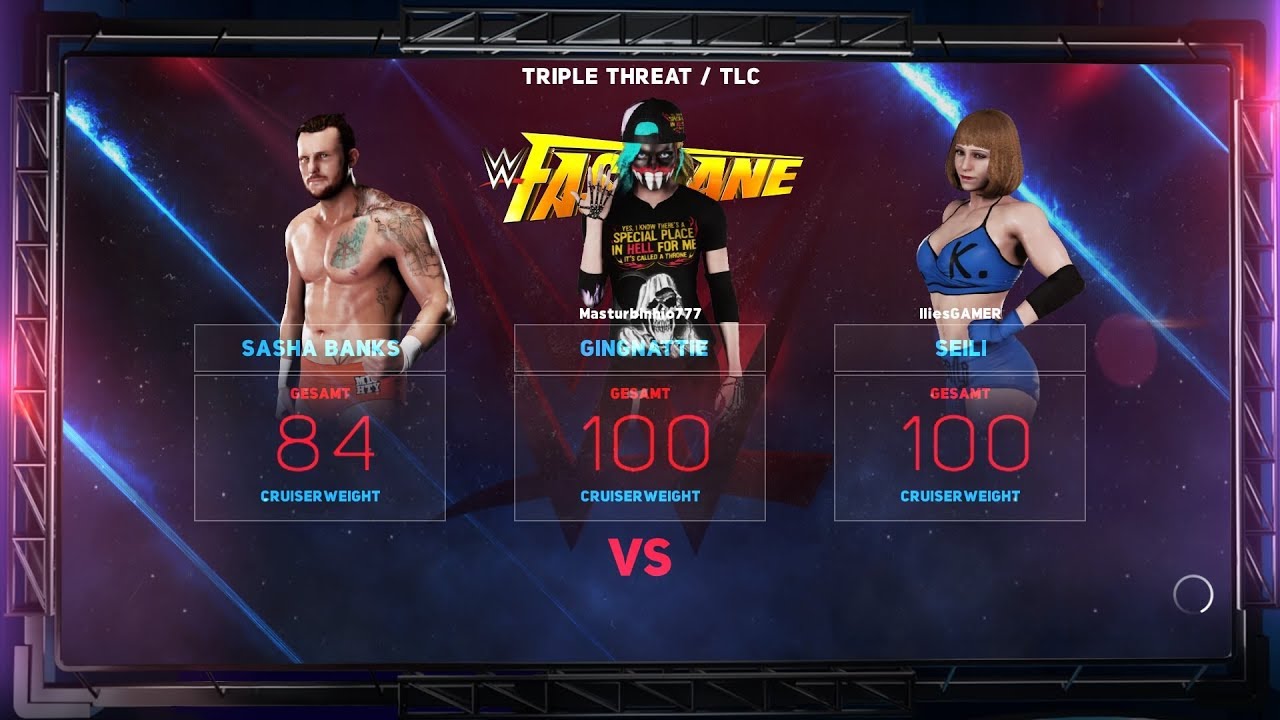 How to make a Man VS. Woman Match in WWE 2K18 - YouTube