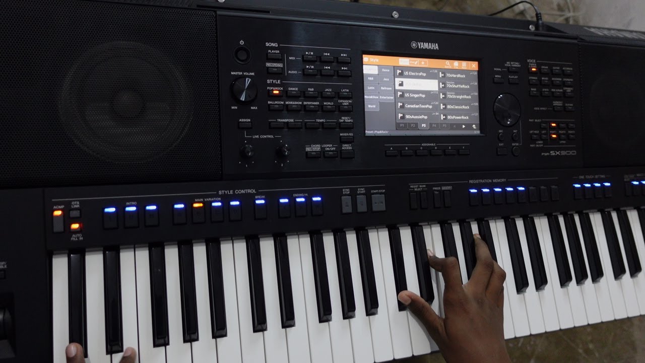 YAMAHA PSR SX-900 THE TOUR OF THE FRONT PANEL PART 62 - 4K - YouTube