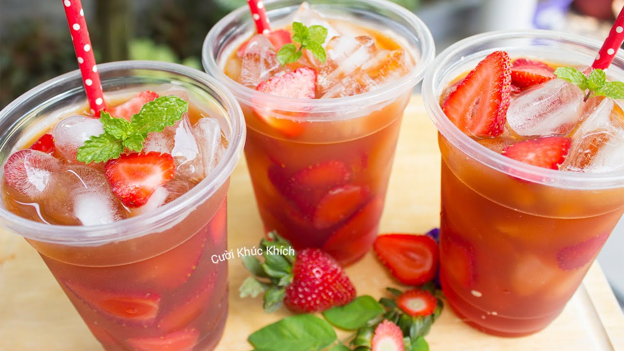 CÁCH PHA TRÀ DÂU TÂY NGON | CÔNG THỨC TRÀ DÂU KINH DOANH - CKK - YouTube