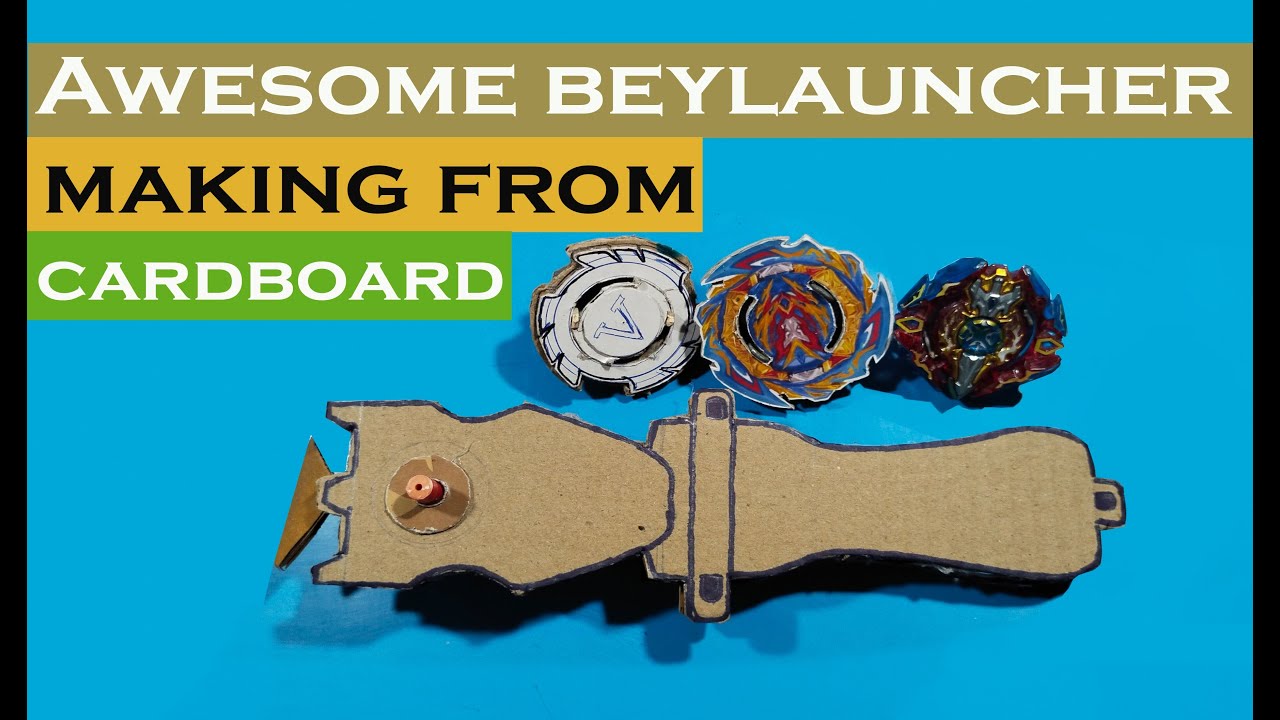 Awesome BeyLauncher making from cardboard | cardboard Beyblade launcher ...