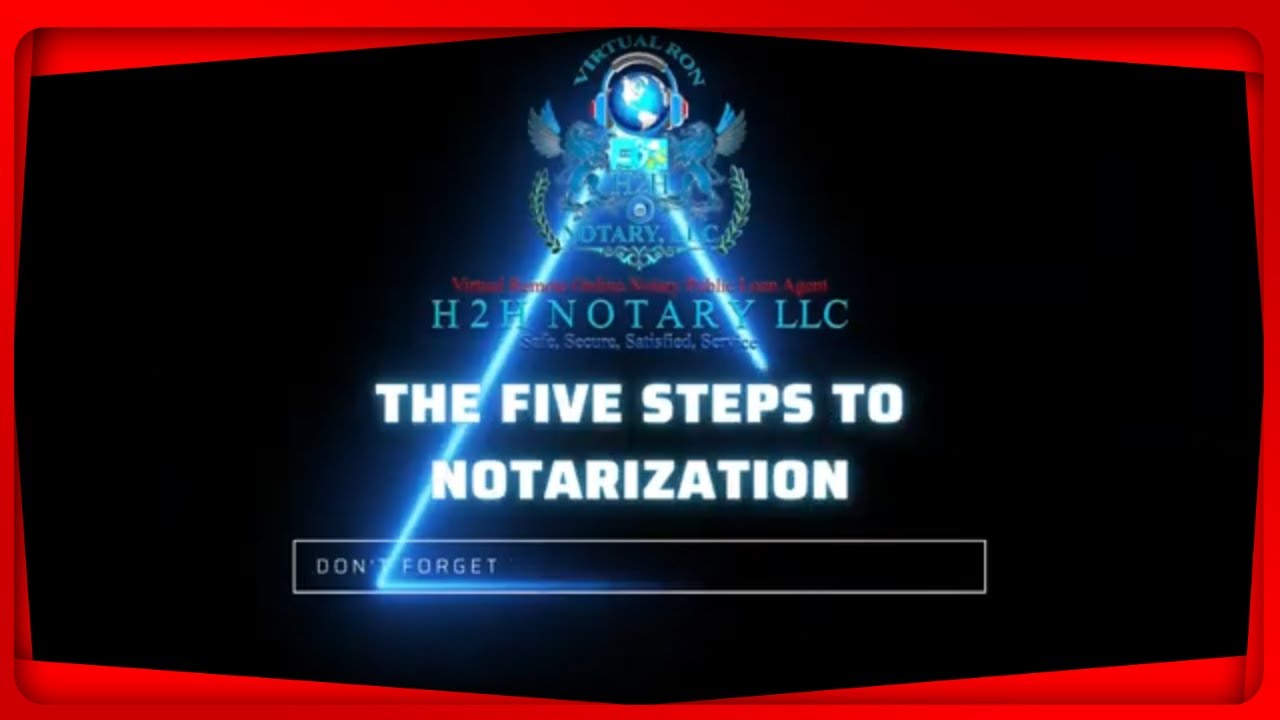 5 STEPS TO NOTARIZATION - YouTube