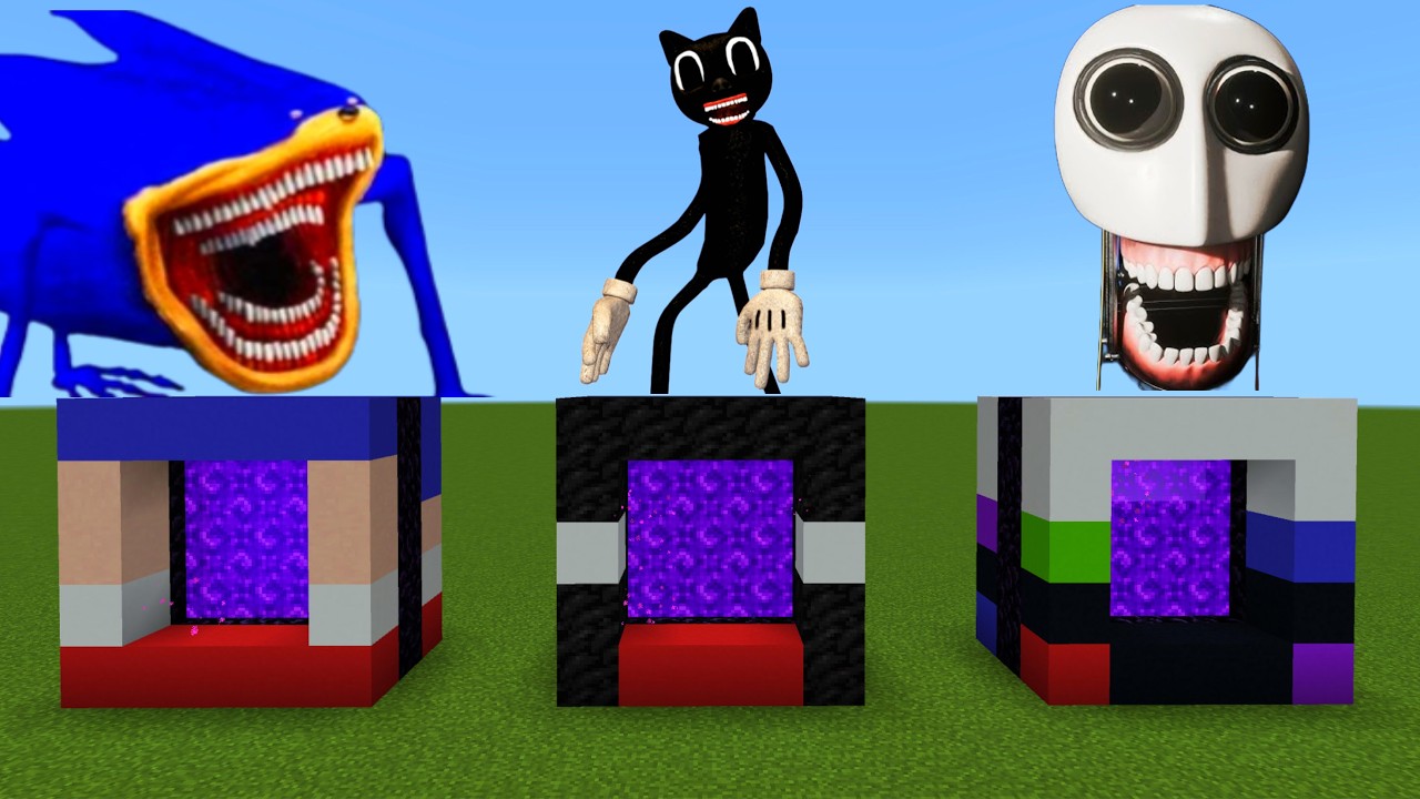 How To Make A Portal To Shin Sonic Cartoon Cat Elberr In Minecraft ...
