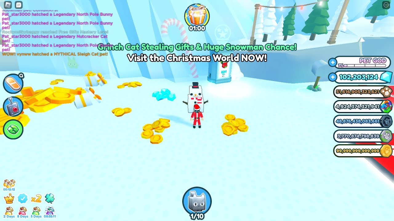 How I Hatched A Huge Snowman In Pet Simulator X - YouTube