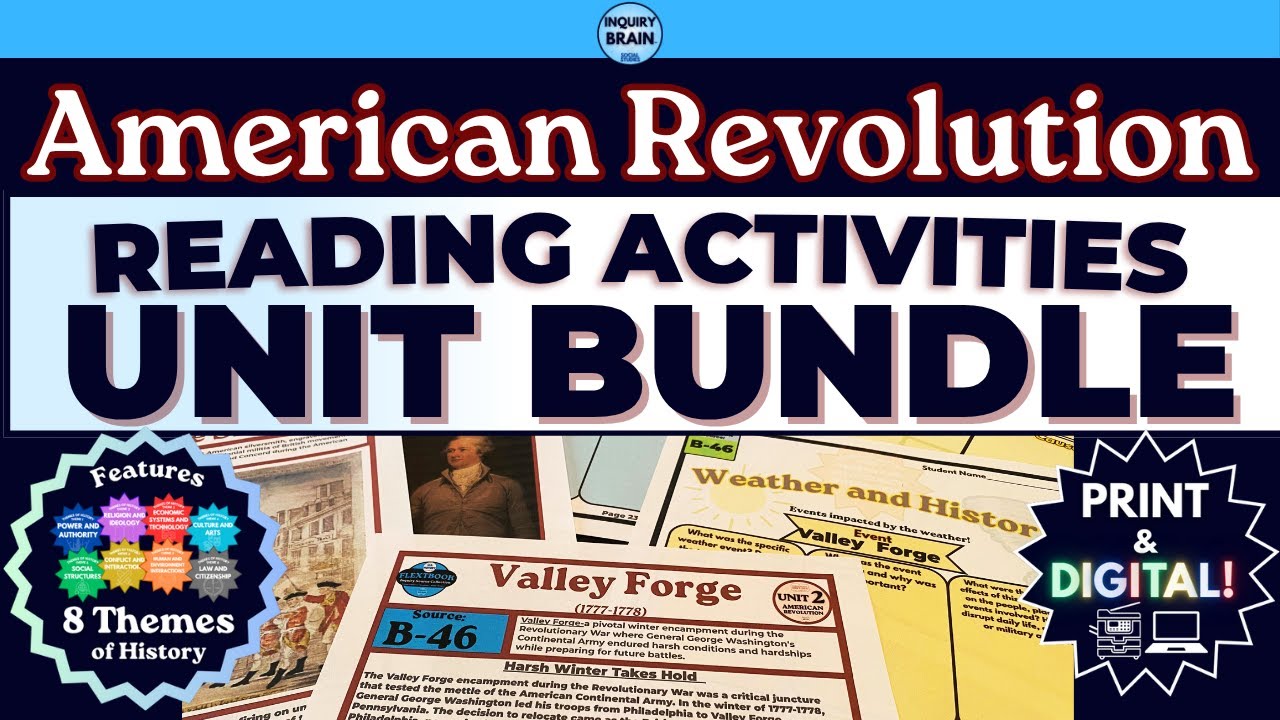 American Revolution Lessons for Middle & High School | Printable ...