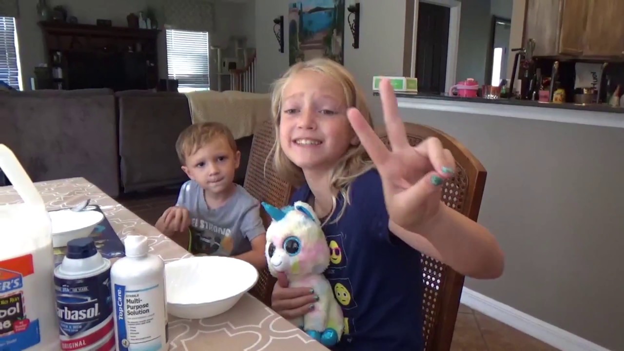 How to make FLUFFY SLIME easy! DIY Sunset Kay episode 13 - YouTube